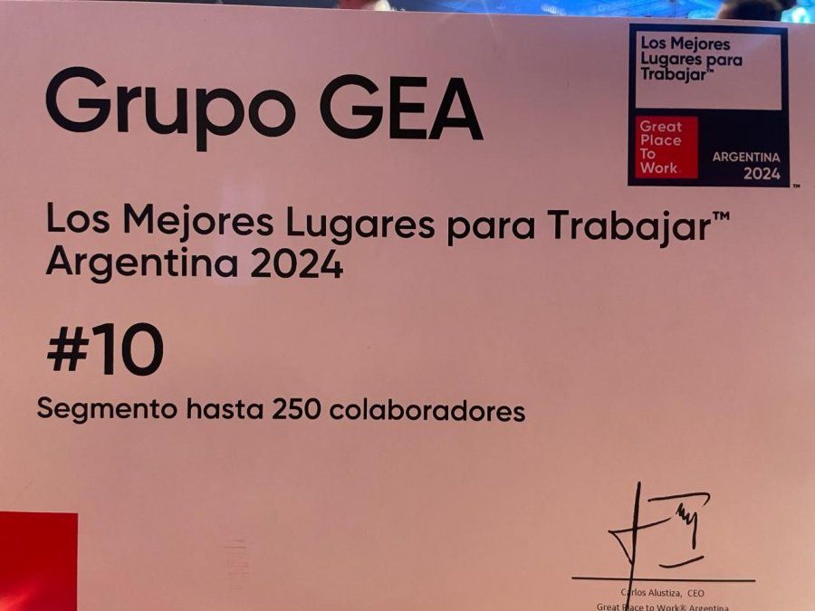 Grupo GEA: la única empresa de turismo reconocida en el top 10 de Great ...