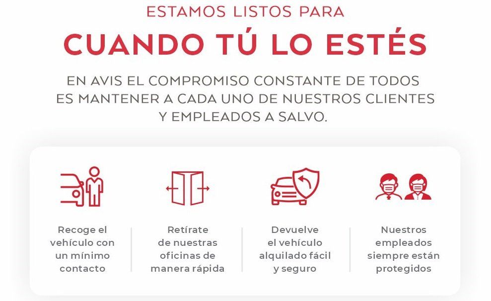 AVIS. Rent a car adaptada a la nueva normalidad