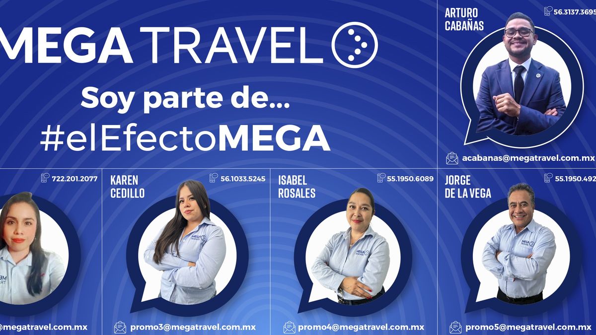 Mega Travel presenta los integrantes de su equipo comercial