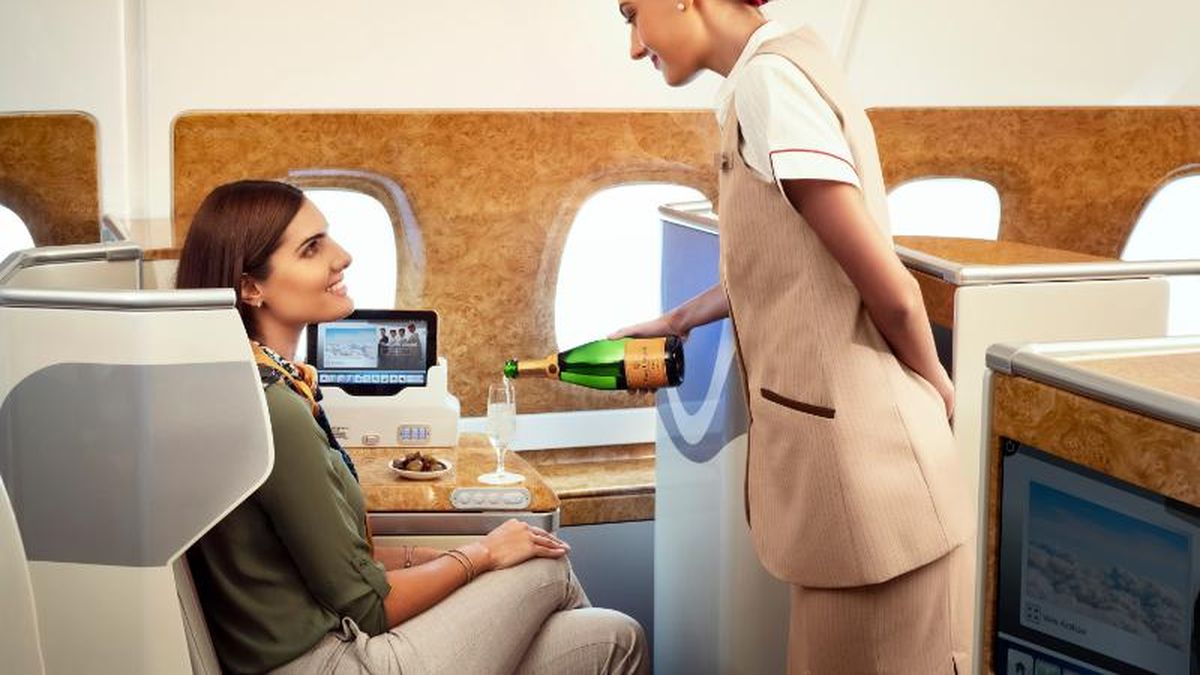 Emirates: a bordo con los champagnes más exclusivos